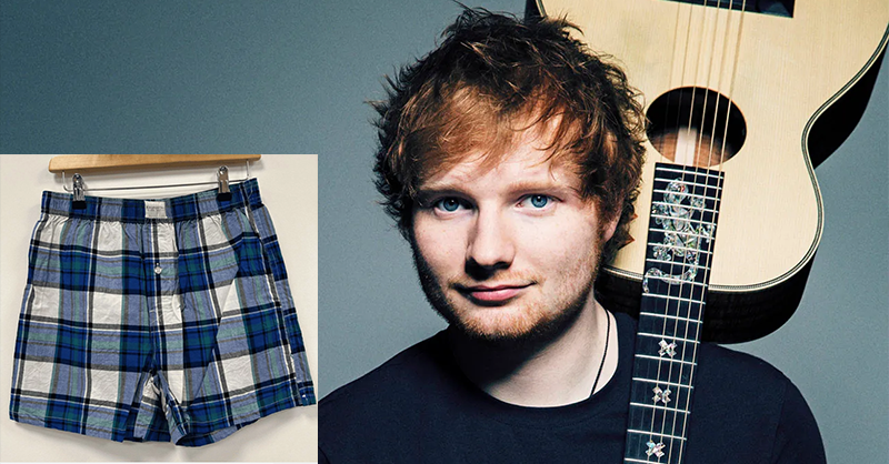 Ed Sheeran donează 149 de perechi de boxeri unei organizații caritabile ...