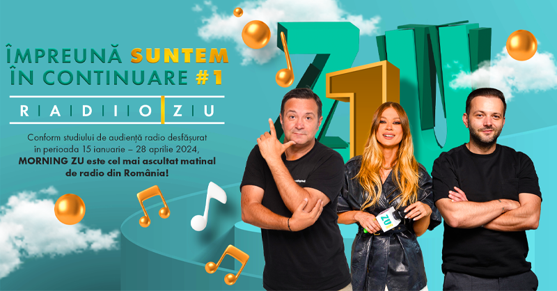 Morning ZU este cel mai ascultat matinal de radio din România | Radio ZU