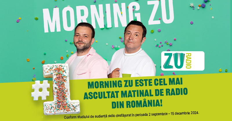 Morning ZU rămâne numărul 1! Morning ZU este cel mai ascultat matinal ...