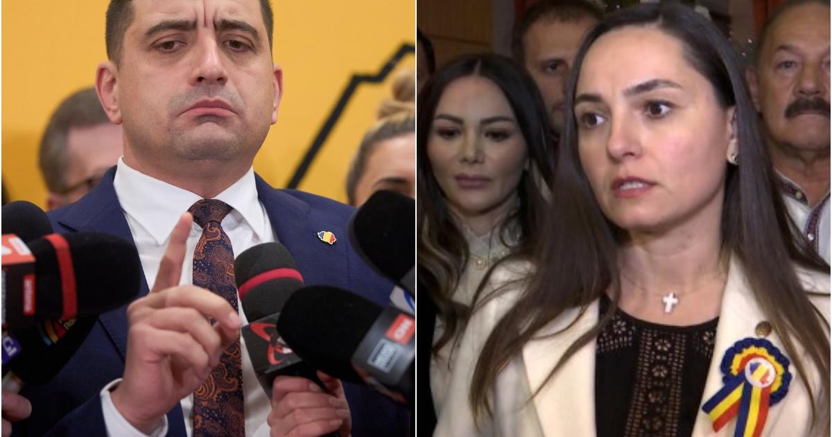 Liderii AUR și POT, respectiv, George Simion și Ana Maria Gavrilă ...
