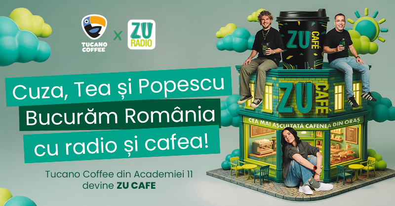ZU CAFE: Popescu, Cuza și Tea transmit, joi și vineri, din Tucano ...